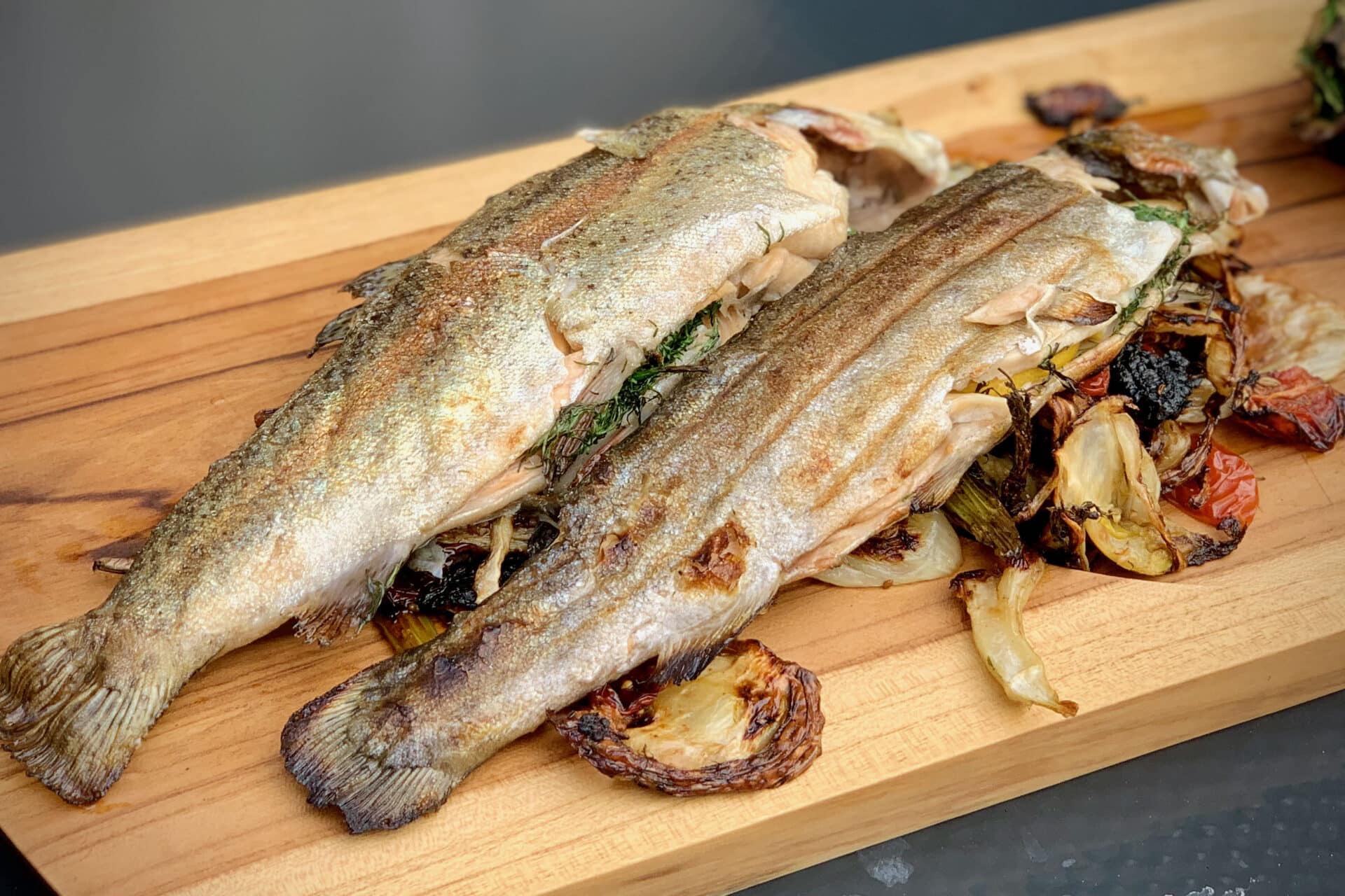Grilled trout cooked two ways - Meat Smoke Fire