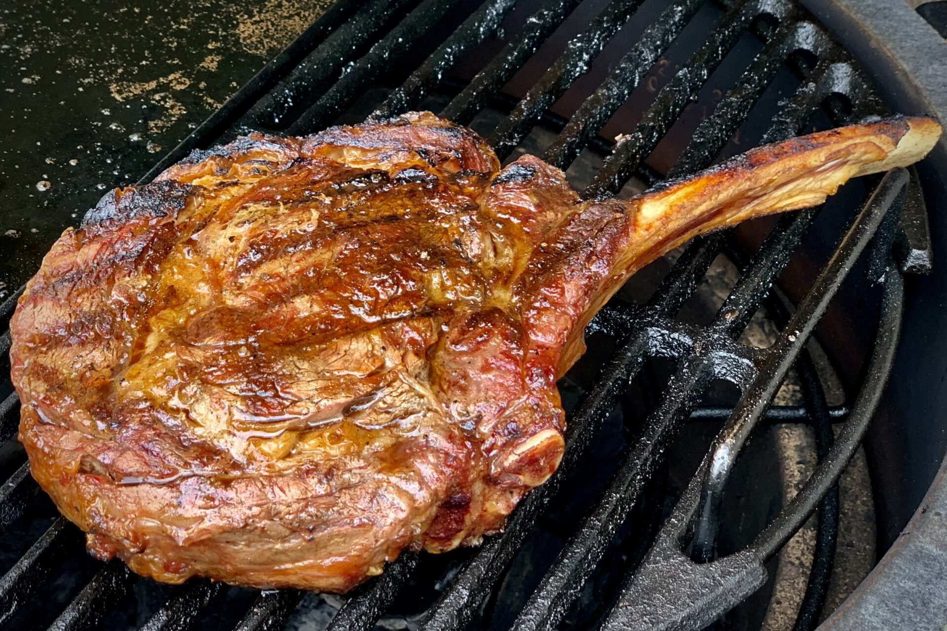 Reverse seared Tomahawk - Meat Smoke Fire