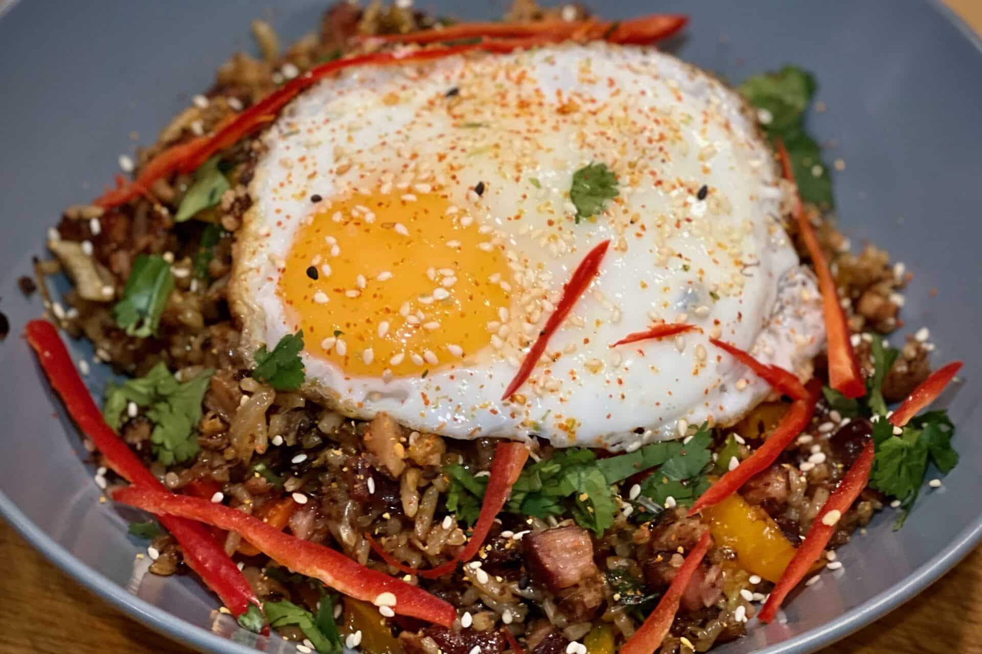 Japanese Pork Fried Rice - Meat Smoke Fire